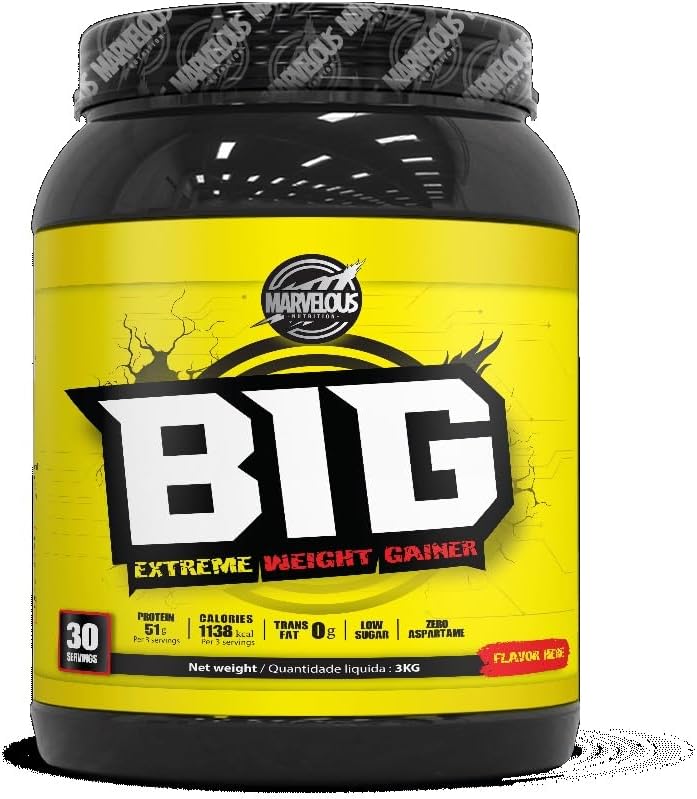 Marvelous Nutrition Big Extreme Weight Gainer 3kg 30 Servings | Power Store